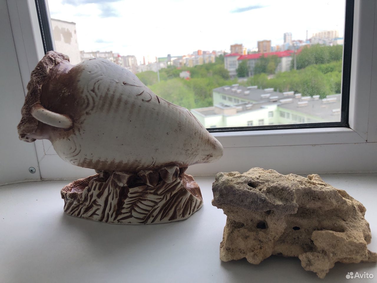Ваза+камень для декора аквариума