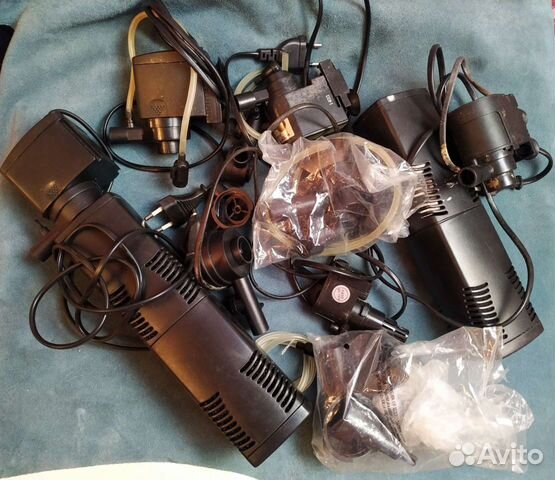 Фильтры и запчасти для аквариума много