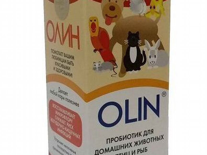 Пробиотик олин для домашних животных, птиц и рыб