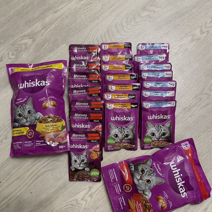 Вискас корм сухой и влажный