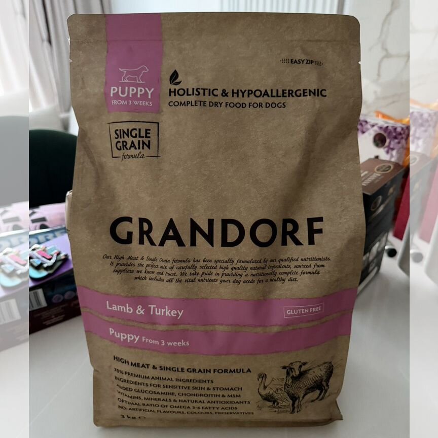 Корм для собак grandorf puppy 3кг