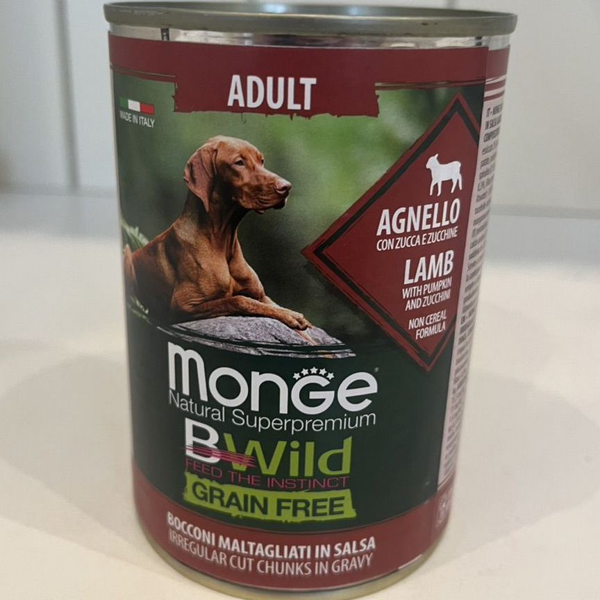 Monge Be Wild ягненок консервы