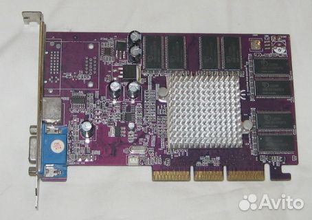 Видеокарта AGP Geforce4 MX440 8x 64 Mb купить в Ростове-на-Дону | Электроника | Авито