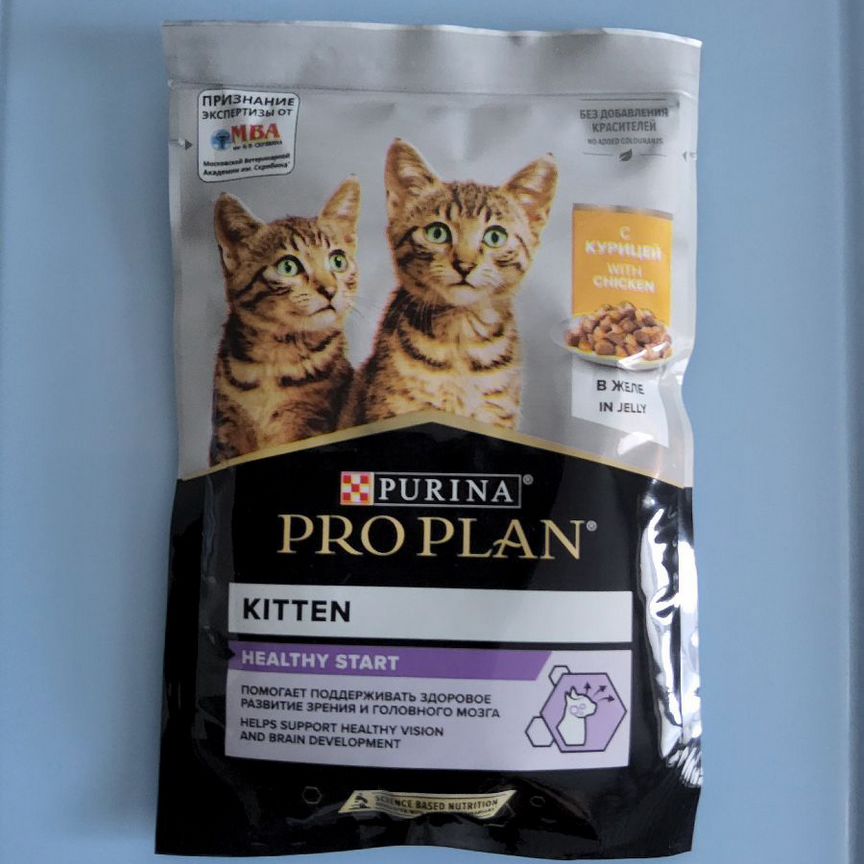 Влажный корм для котят pro plan