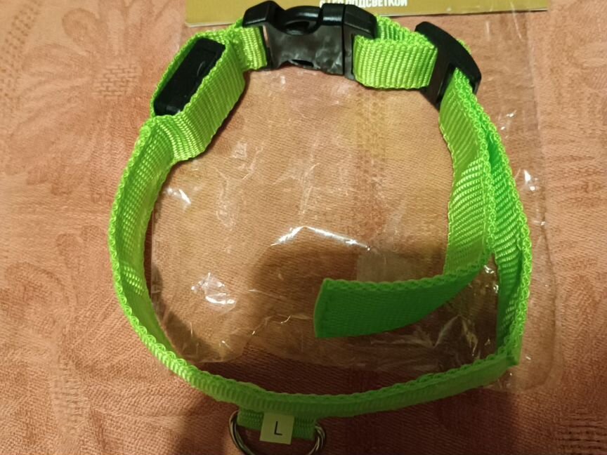 Ошейник для собак светящийся новый
