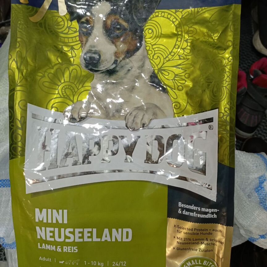 Корм для собак happy dog mini new zeland