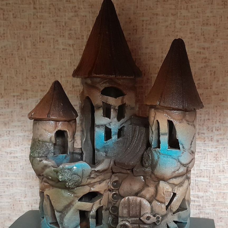 Декор замок для аквариума