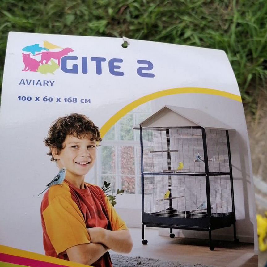 S5652 savic Gite2 Клетка для птиц 100х60х168 см