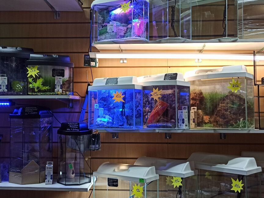 Аквариум для рыбок - большой выбор