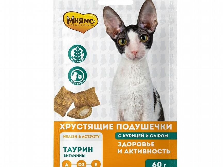 Мнямс Хруст. Подуш. Здор. и Активность для кошек 6