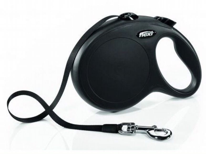 Поводок-рулетка flexi L, до 50 кг, лента, 8 м