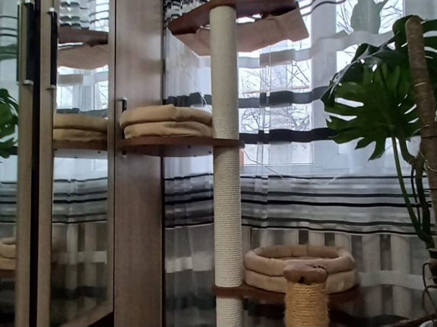 Домик для кошек, когтеточка, игровой комлекс