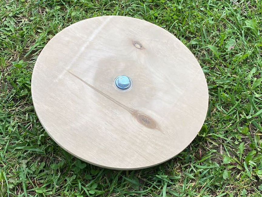 Беговая тарелка для хомяков и грызунов деревянная