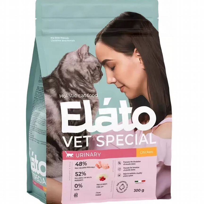 Сухой корм Elato Holistic Vet Special Urinary для кошек с курицей - 0,3 кг