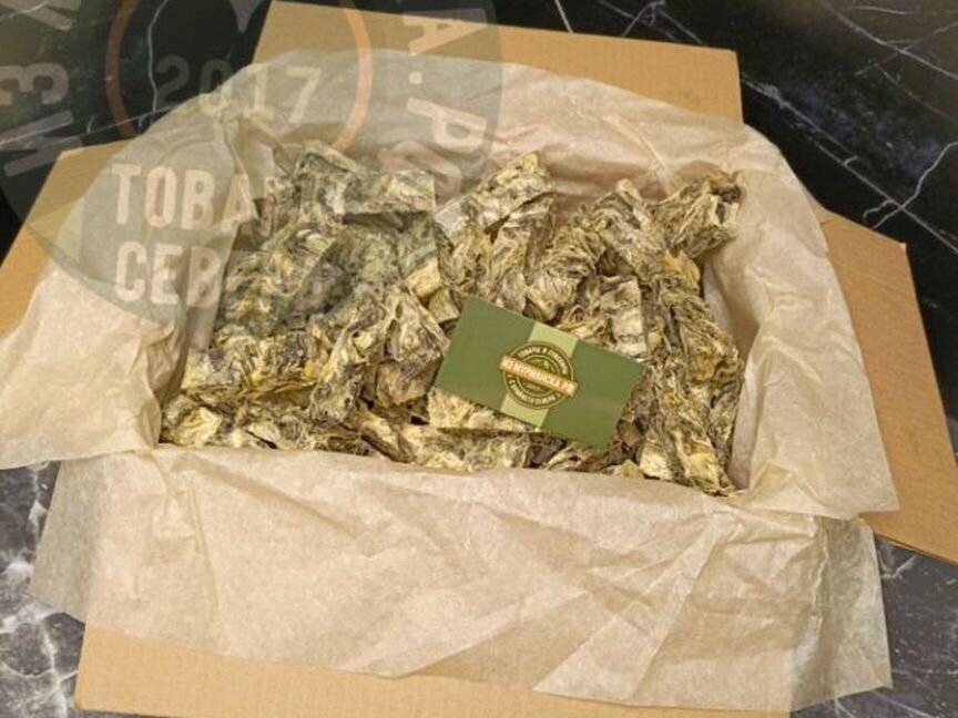 Лакомства для собак из кожи трески брусочки