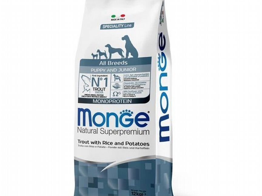 Корм для щенков Monge из форели 2.5 кг