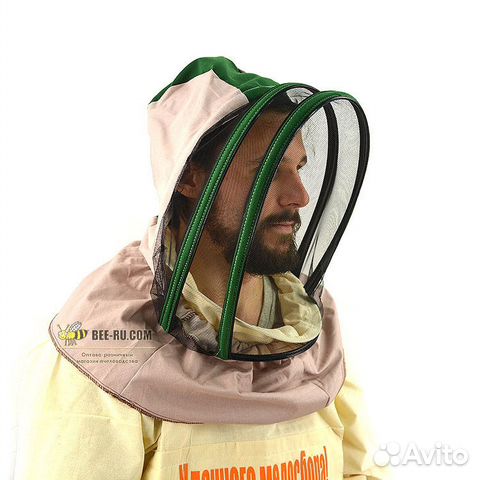 Сетка пчеловода защитная Евро (двунитка,с юбкой)