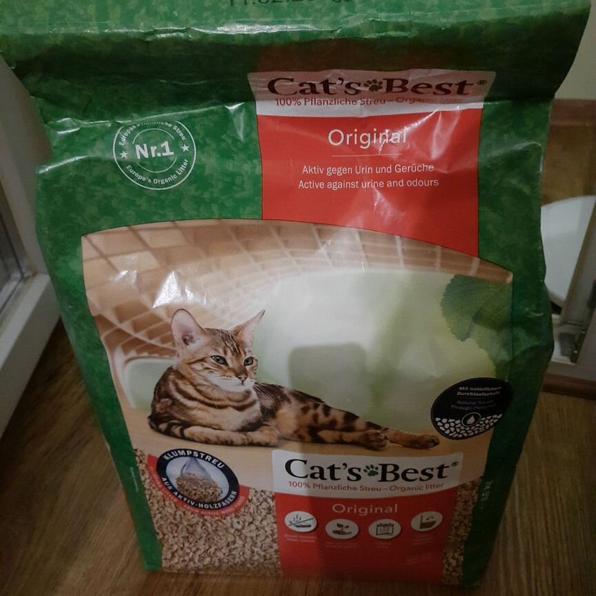 Наполнитель древесный Cat's best