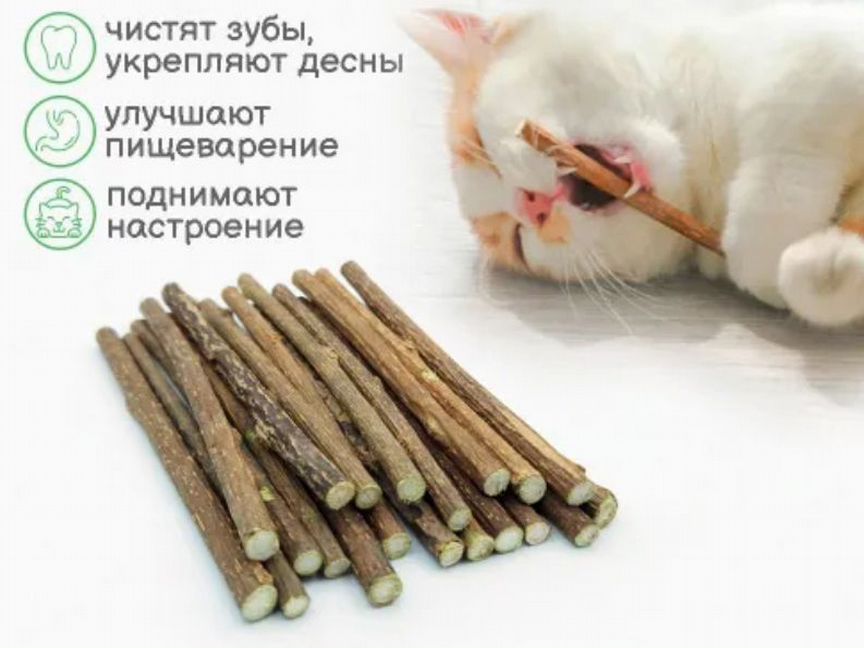 Для кошек палочки мататаби с кошачьей мятой
