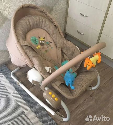 Шезлонг качалка для новорожденных babyton Beige купить в Санкт ...