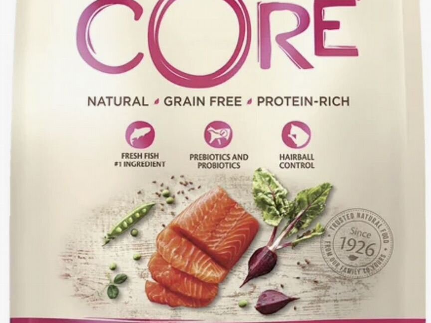 Сухой корм Wellness Core с лососем 1,75 кг