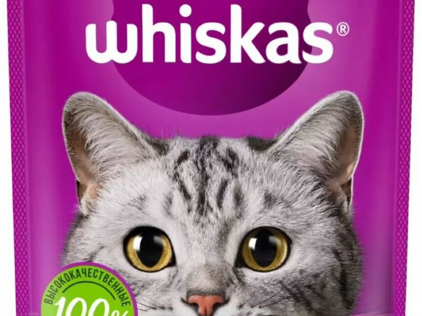 Влажный корм для кошек Whiskas Желе,75гр