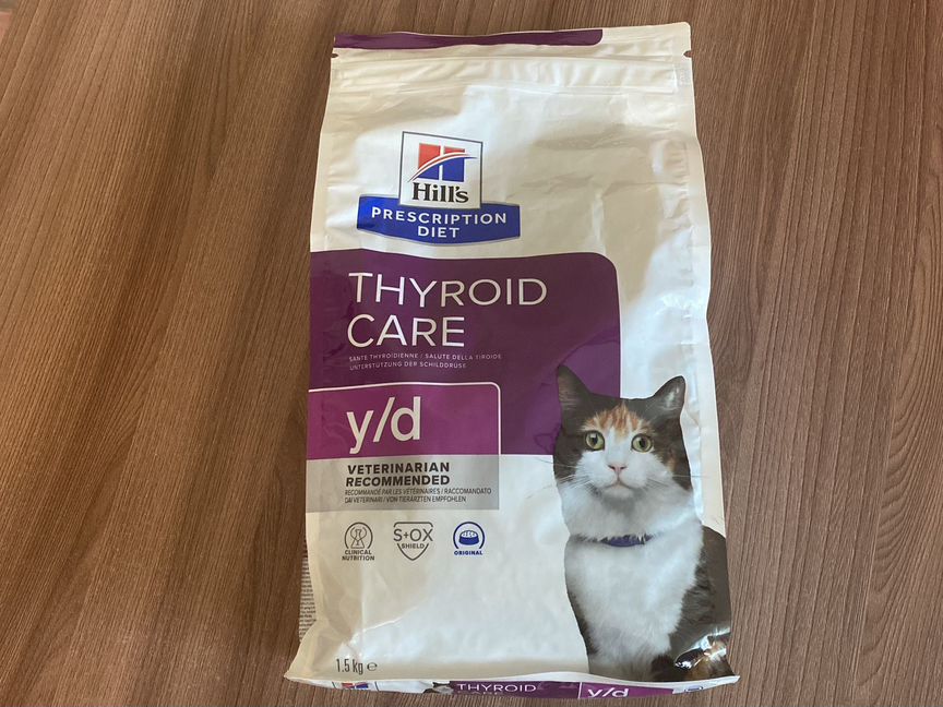 Hill'S Prescription Diet y/d Thyroid Care, 1.5 кг