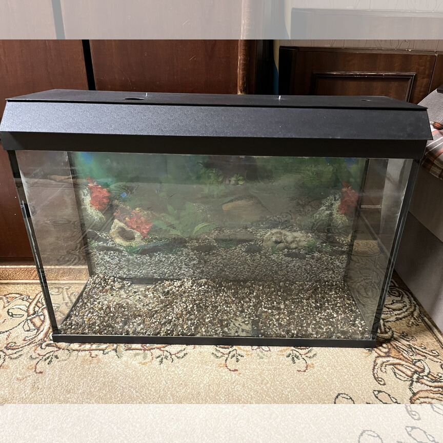 Аквариум 80л, Декорации