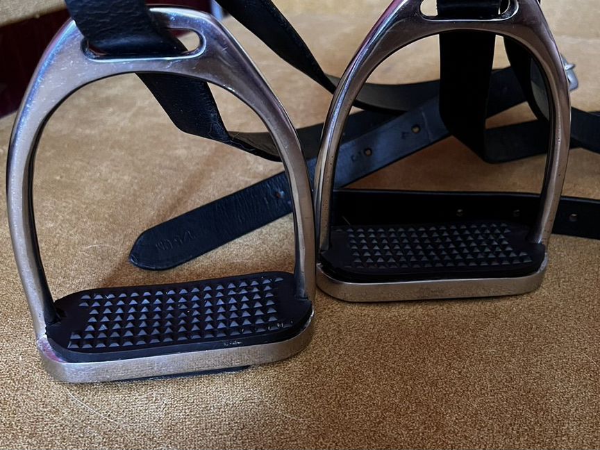 Стремена нержавейка с путлищами детские