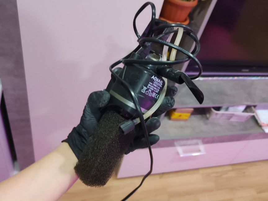 Фильтр для аквариума 320л/ч с запчастями