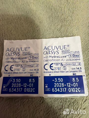 Линзы acuvue oasys купить в Москве по низкой цене | Личные вещи | Авито ...