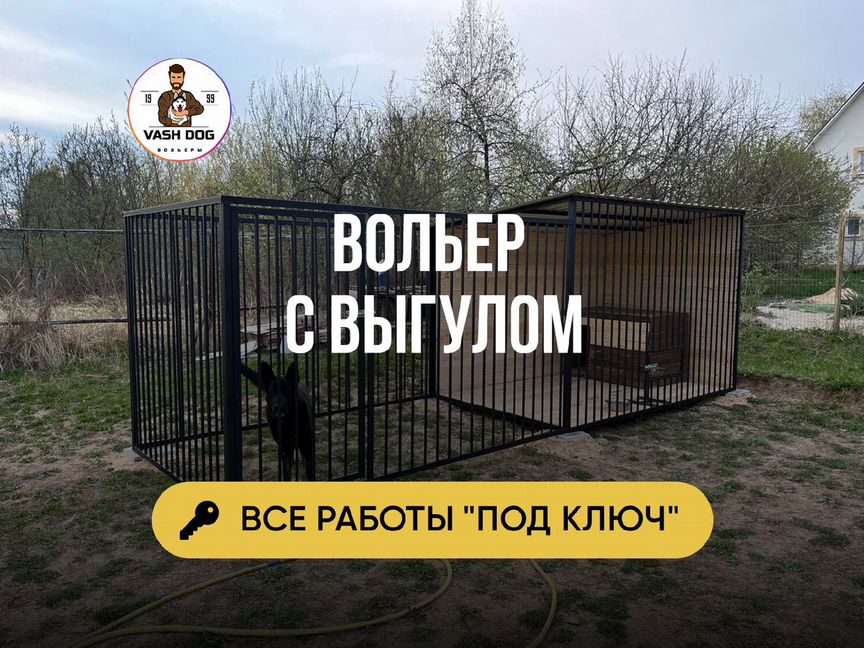 Вольер с выгулом опыт 6 лет