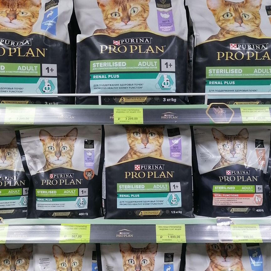 Корм для кошек про план