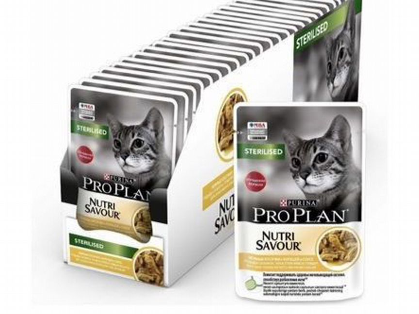 Влажный корм Purina ProPlan с курицей в соусе