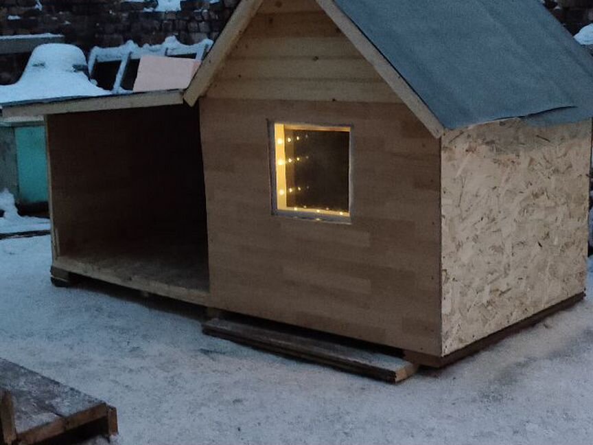 Будка для собаки утепленная новая