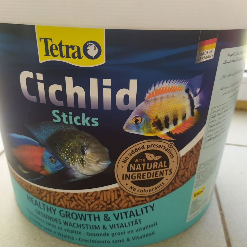 Коpм для рыб Tеtrа cichlid stiсks