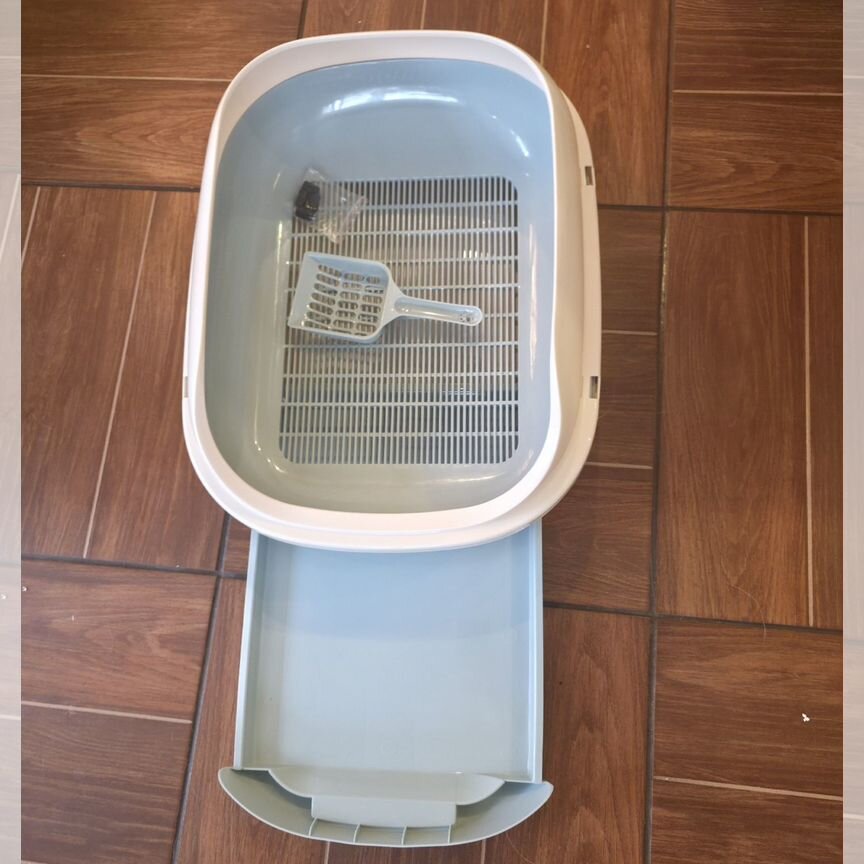 Лоток для кошек большой с бортом