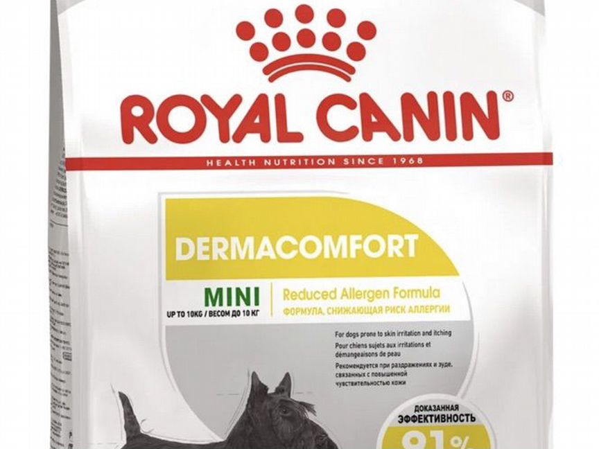 Корм для собак royal canin dermacomfort 3 кг