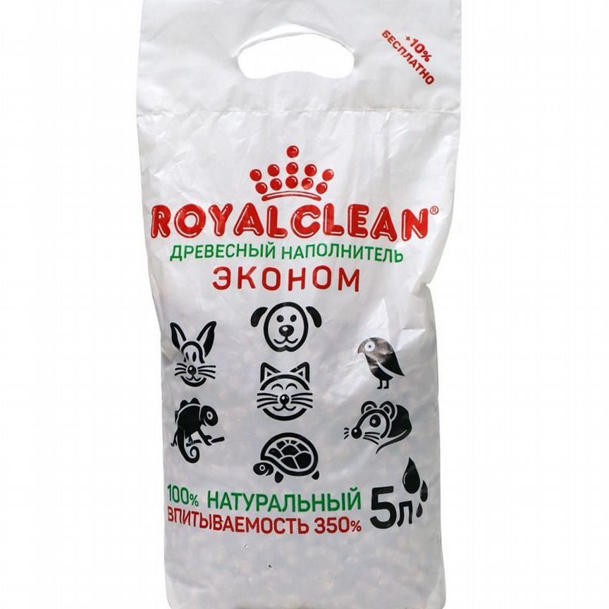 Наполнитель древесный 5л Royalclean