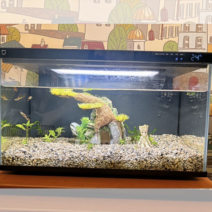 Аквариум xiaomi 20 (с рыбками и всем необходимым)