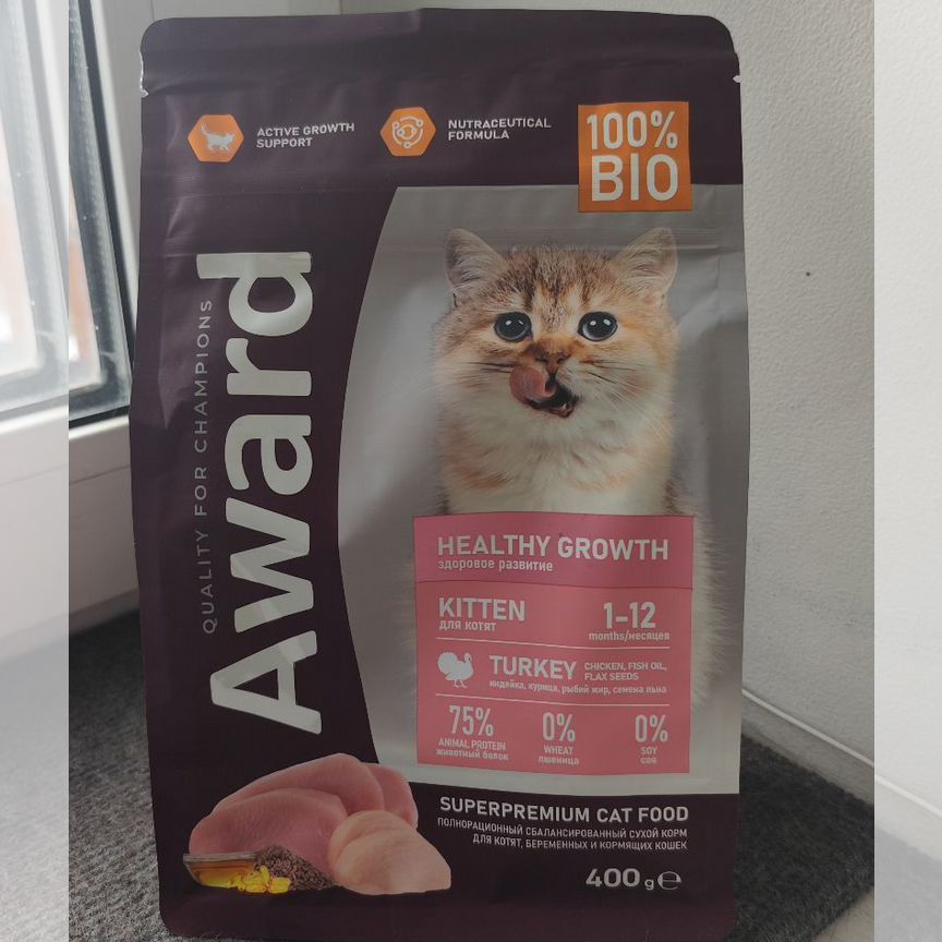 Корм для кошек award 400г