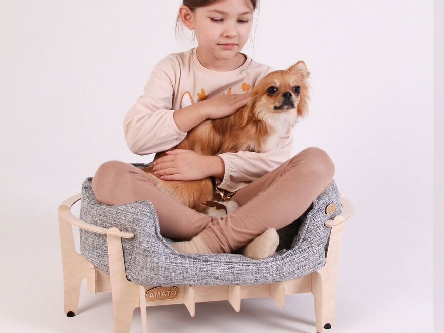 Лежанка для собак мелких пород и кошек 60х50 см