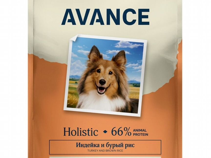 Avance holistic полнорационный сухой корм для взро