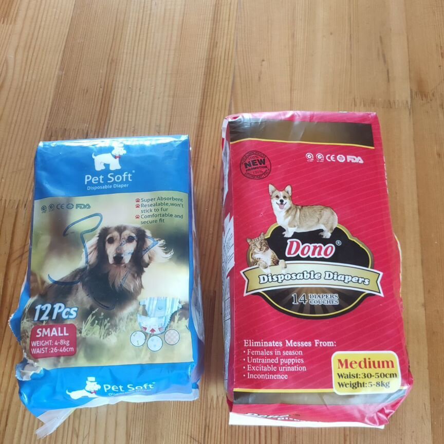 Подгузники для собак женского пола