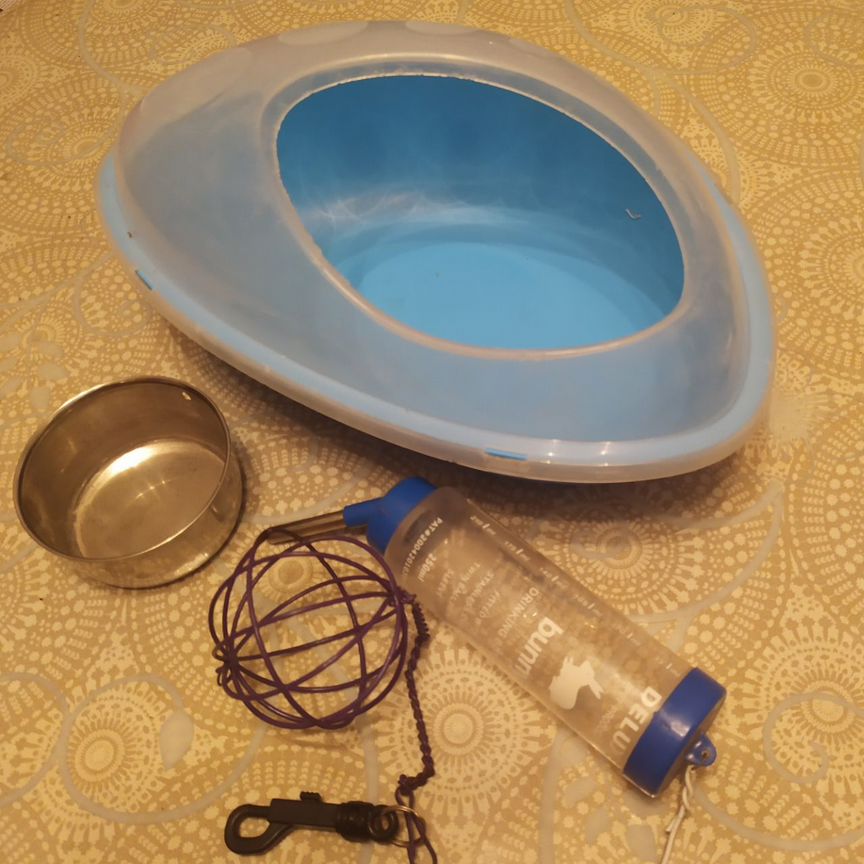 Купалка для шиншилл, сенница, поилка, миска