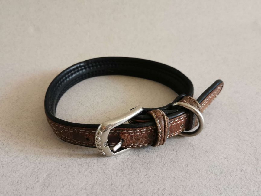 Кожаный ошейник для собак 41 см