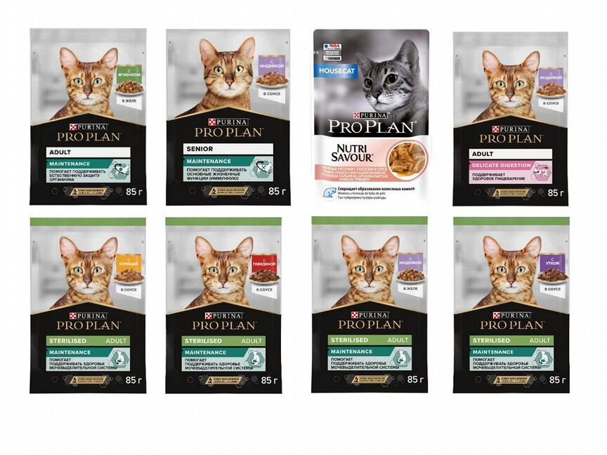 Purina pro plan(проплан) влажный для кошек
