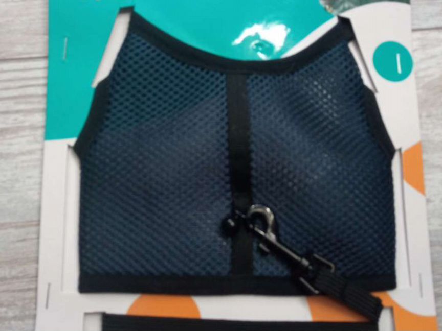 Шлейка-жилетка мягкая с поводком