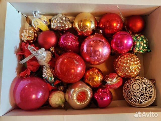 Елочные игрушки СССР шары купить в Москве | Хобби и отдых | Авито