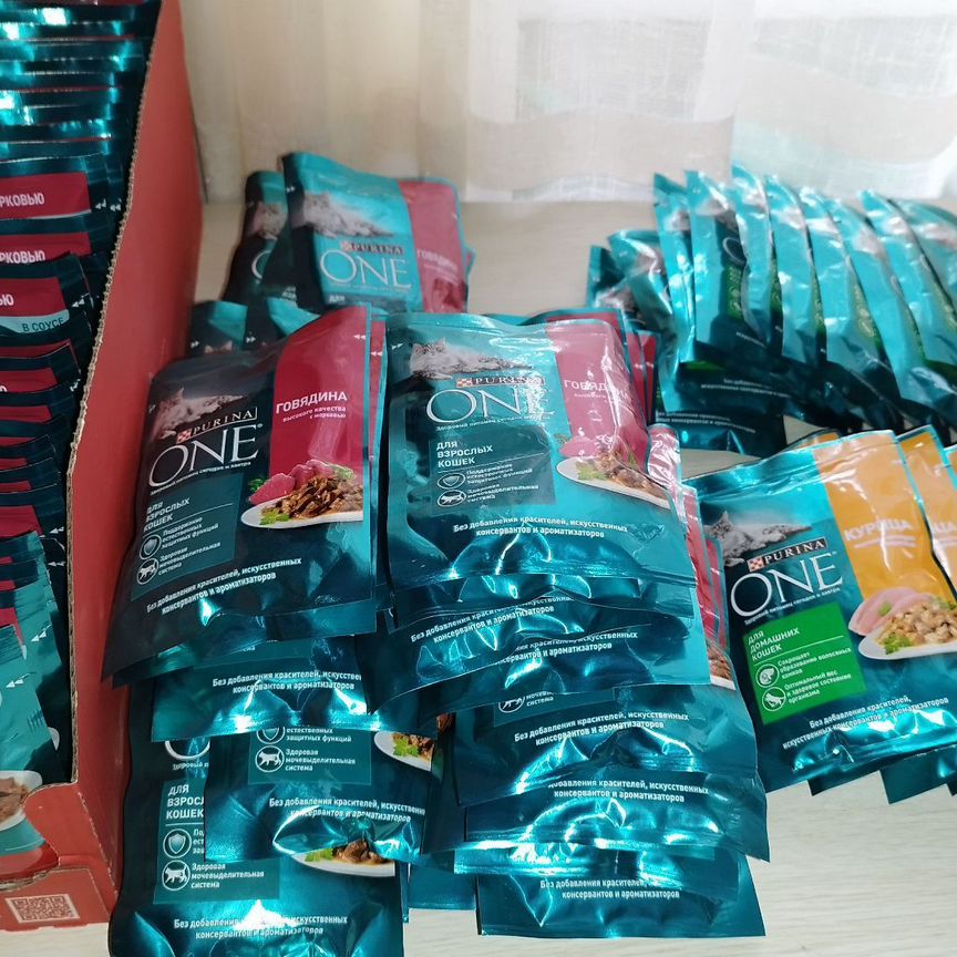 Влажный корм для кошек purina one